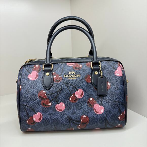 Coach | Bags | Coach Cy692 Rowan Satchel Bag In Signature Canvas With ...